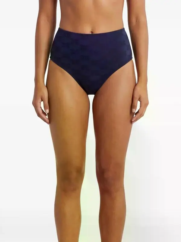 Vilebrequin High-waisted Bikini Bottom With Turtle Monogram
