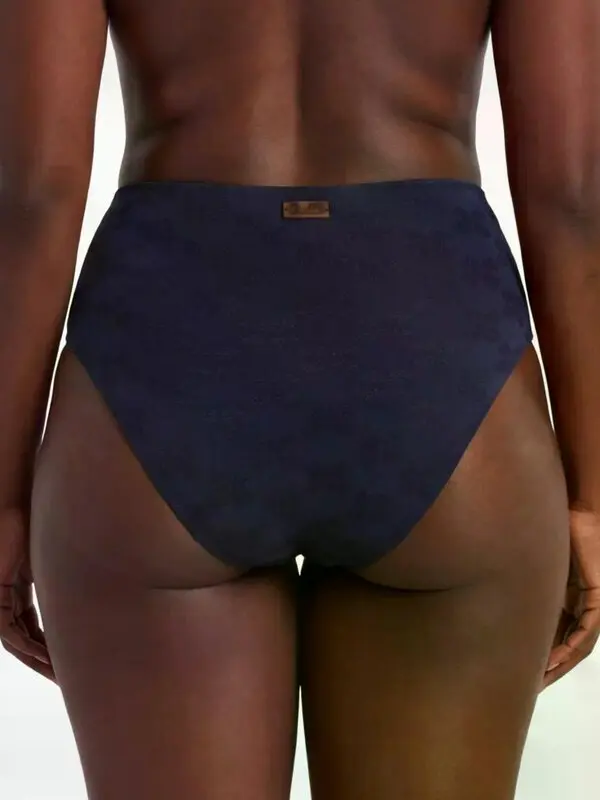 Vilebrequin High-waisted Bikini Bottom With Turtle Monogram