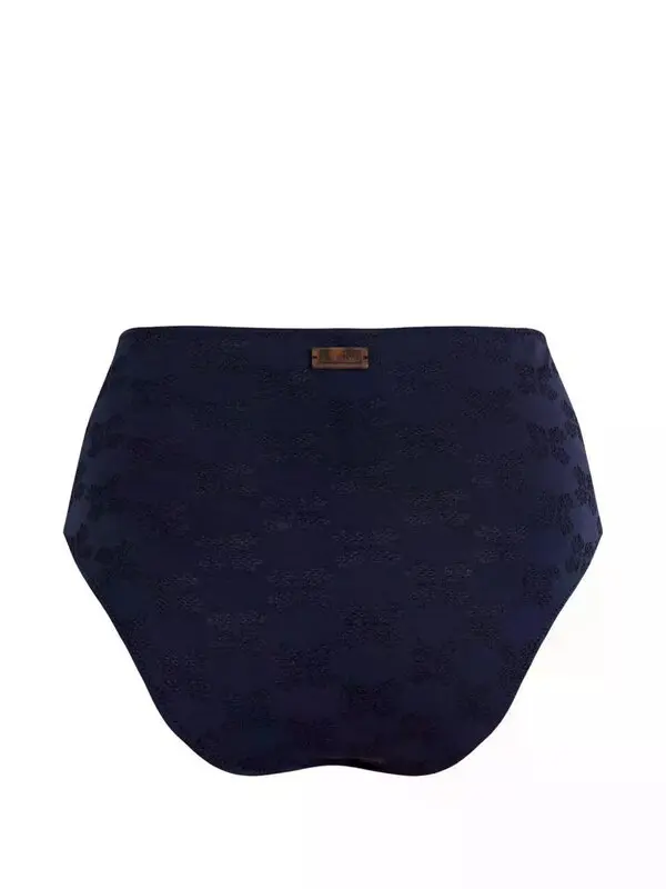 Vilebrequin High-waisted Bikini Bottom With Turtle Monogram