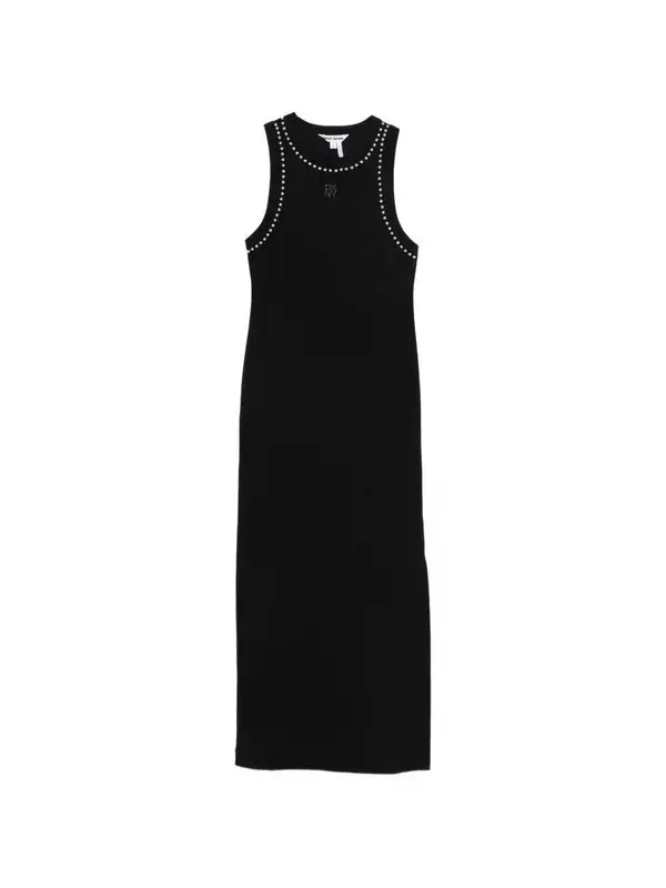 Dkny Beaded Sleeveless Midi Dress