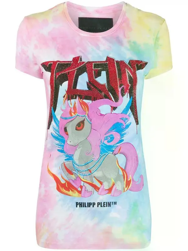 Philipp Plein Embellished Logo T-shirt