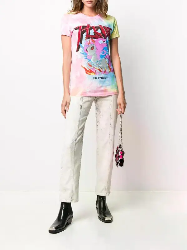 Philipp Plein Embellished Logo T-shirt