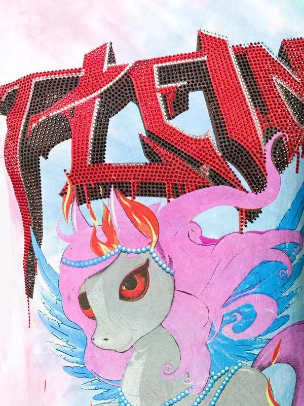 Philipp Plein Embellished Logo T-shirt