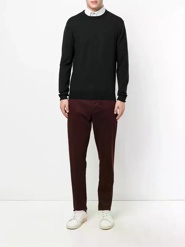 CRUCIANI Ribbed Trim Long Sleeve Sweatshirt