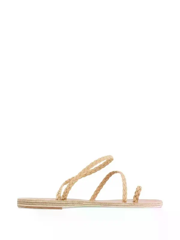 ANCIENT GREEK SANDALS Eleftheria Braided Leather Sandals - Neutrals