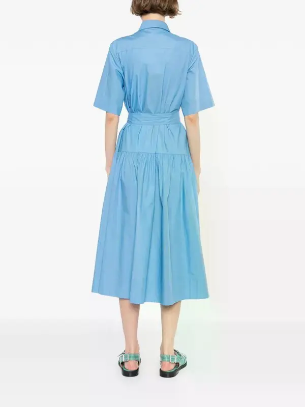 Karl Lagerfeld Midi Shirt Dress With Tie Belt