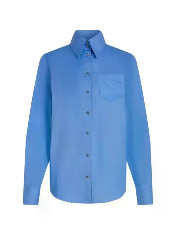Karl Lagerfeld Everyday Poplin Shirt - Blue