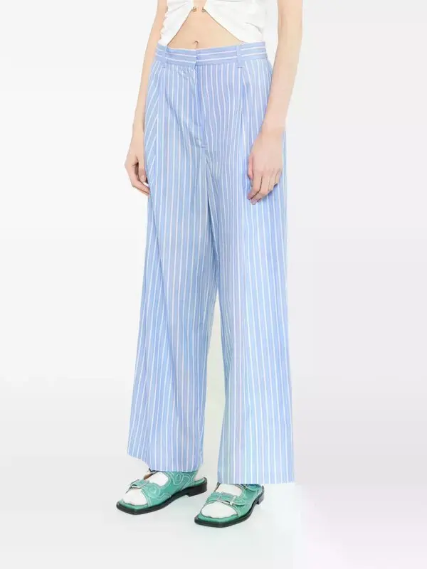 Karl Lagerfeld Striped Pleated Trousers
