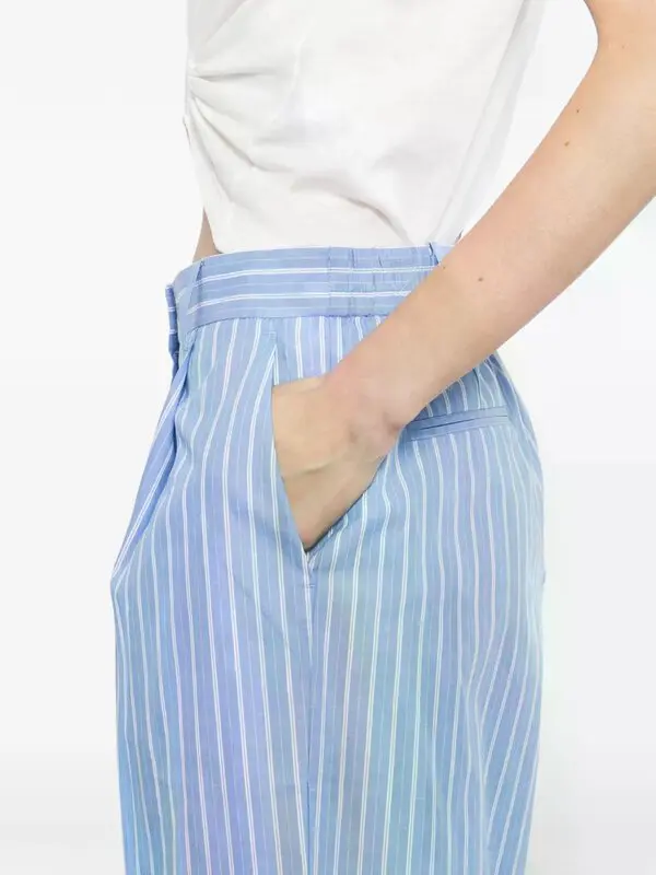 Karl Lagerfeld Striped Pleated Trousers