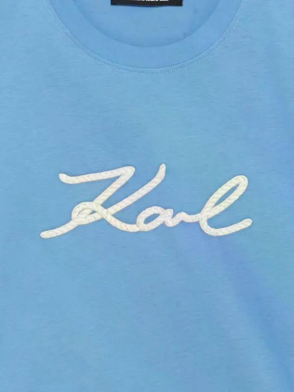 Karl Lagerfeld Rope-logo T-shirt