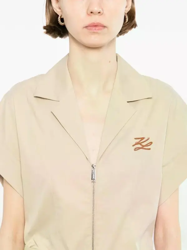 Karl Lagerfeld Shirt-collar Jumpsuit