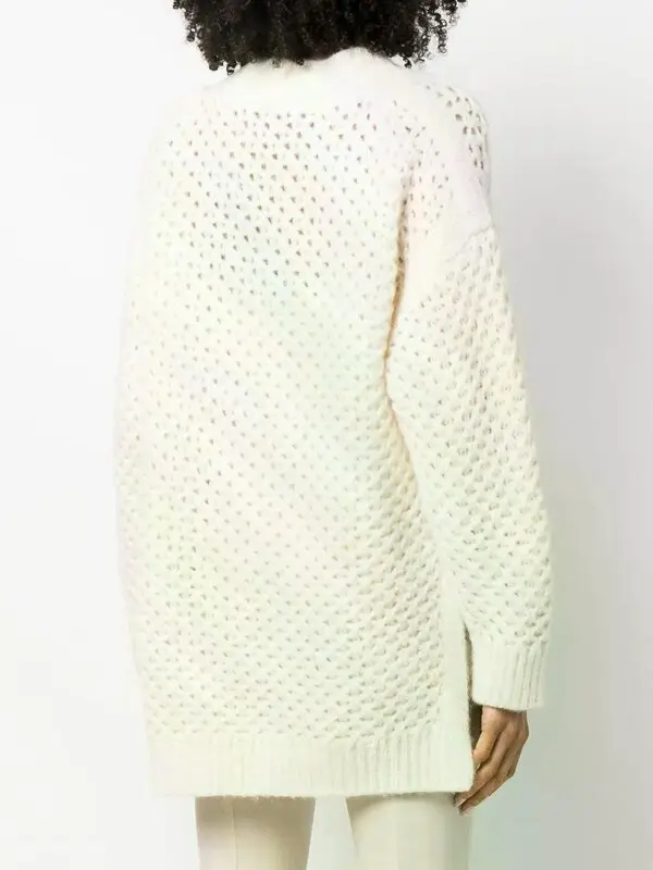 Malo Open-knit V-neck Jumper