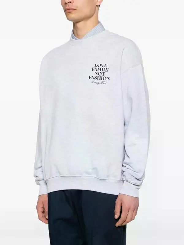 FAMILY FIRST Lettering Sweatshirt