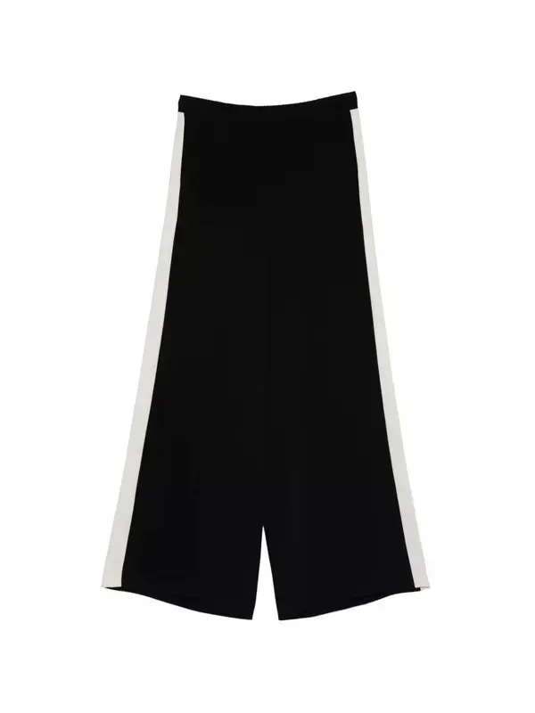 P.a.r.o.s.h Two-tone Palazzo Pants - Black
