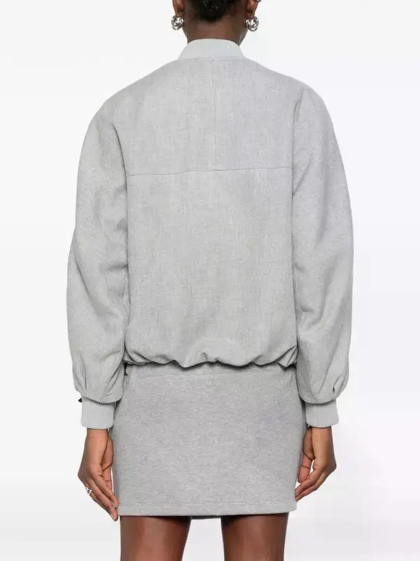 Closed Zip-up Bomber Jacket