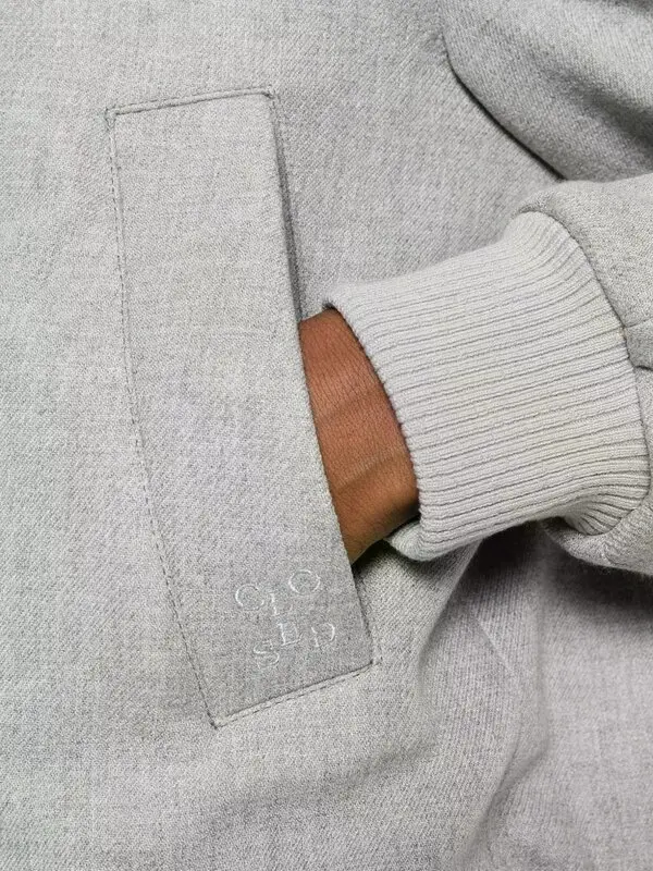 Closed Zip-up Bomber Jacket