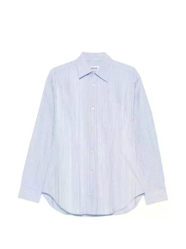 AGOLDE Striped Chest-pocket Shirt