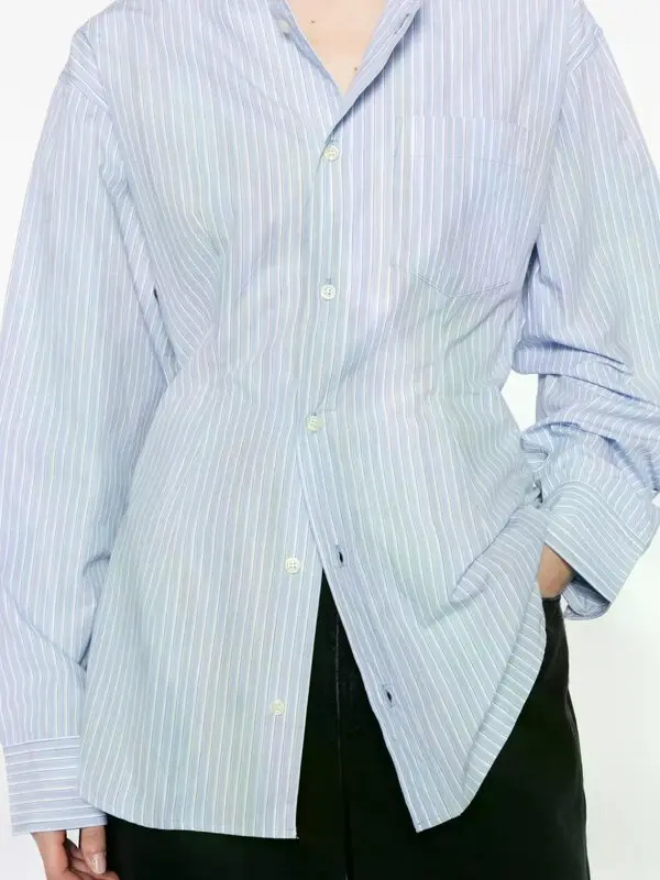 AGOLDE Striped Chest-pocket Shirt