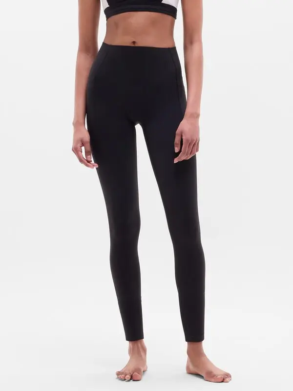 Athleta Salutation Stash Smooth Rise Legging - Black