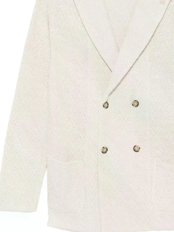 MANUEL RITZ Double-breasted Knit Blazer