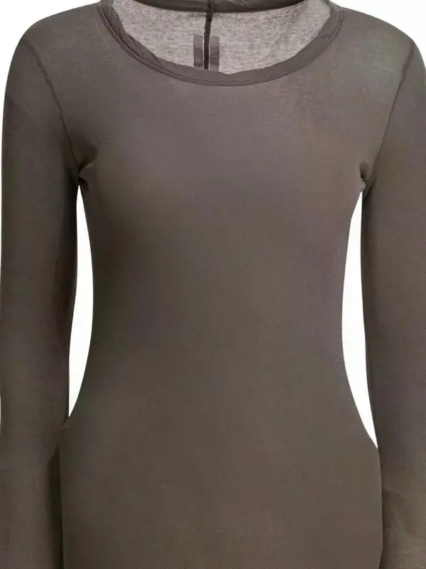 Rick Owens Long-sleeve Midi Dress - Grey