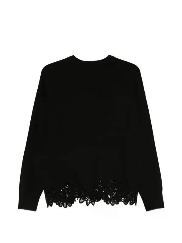Zimmermann Luna Lace Trim Sweater