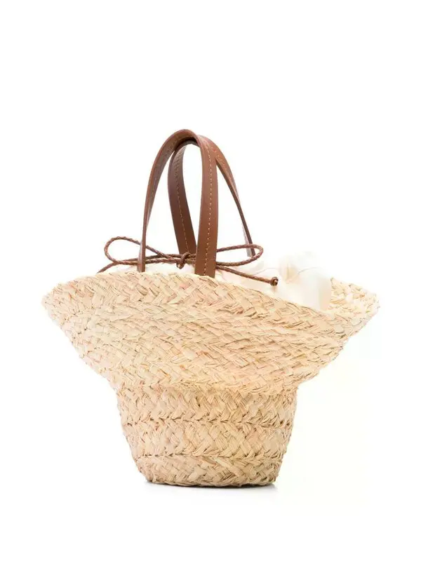Ruslan Baginskiy Hat-shaped Straw Tote Bag