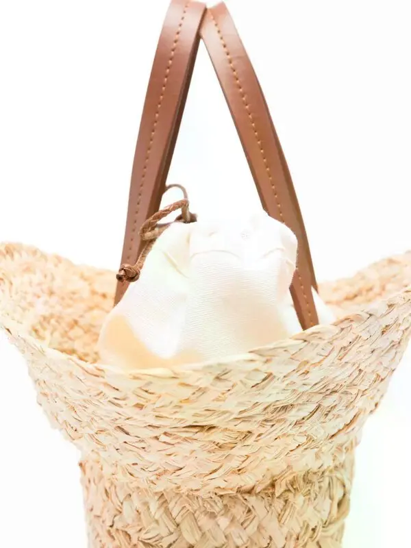 Ruslan Baginskiy Hat-shaped Straw Tote Bag