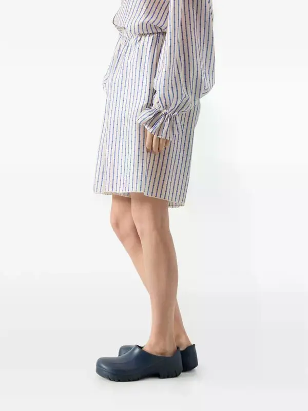 American Vintage Zivow Striped Shorts - Neutrals
