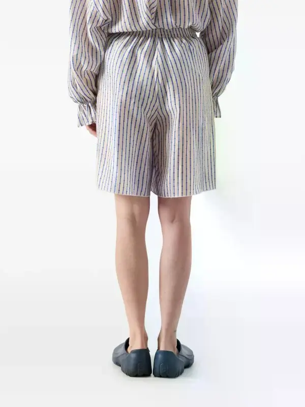 American Vintage Zivow Striped Shorts - Neutrals