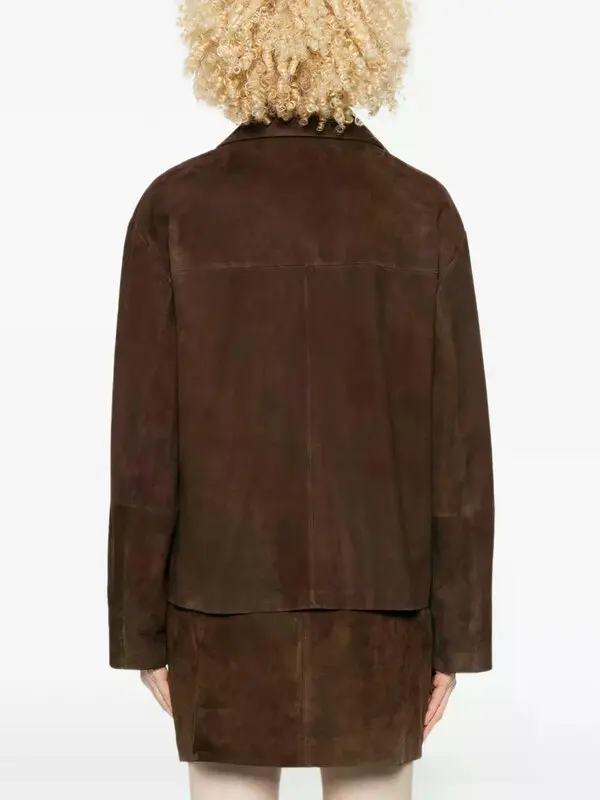 ARMA Flore Flap-pocket Suede Jacket