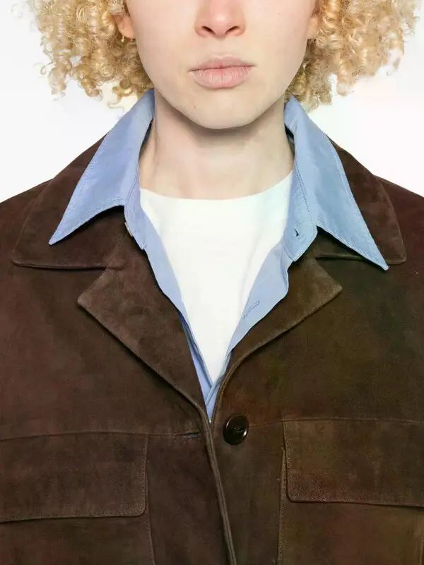 ARMA Flore Flap-pocket Suede Jacket