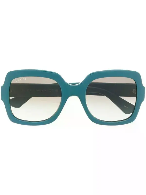 Gucci Oversized Square-frame Sunglasses - Blue
