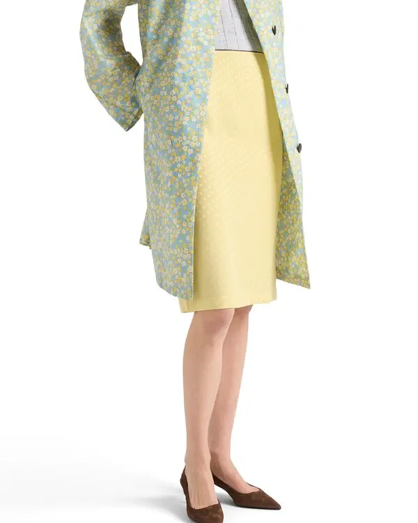 Prada Polka-dot Satin Skirt