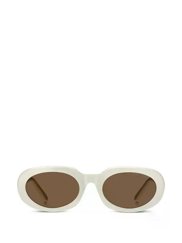 Marc Jacobs Oval-frame Sunglasses - Neutrals