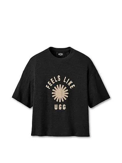 Pink Ugg® Feels Like Ugg Tee - White,ivory