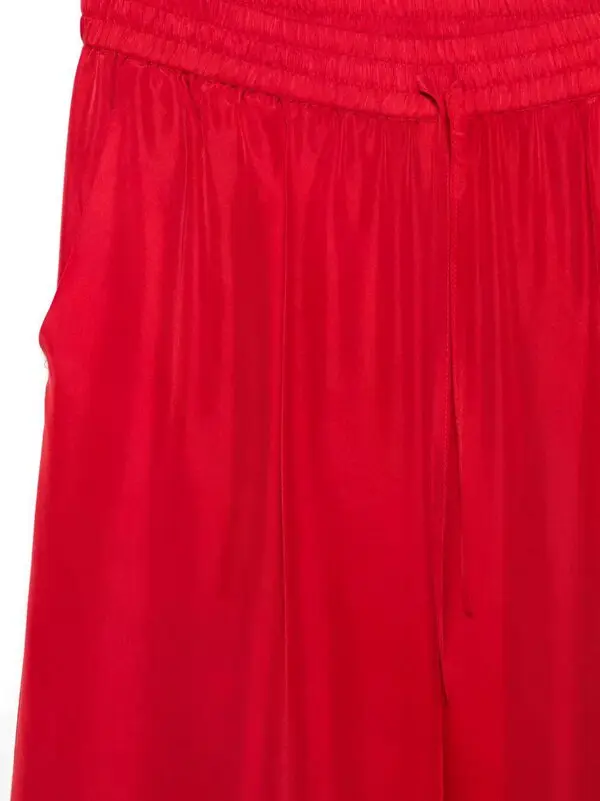 P.a.r.o.s.h Saxon Drawstring Palazzo Pants - Red