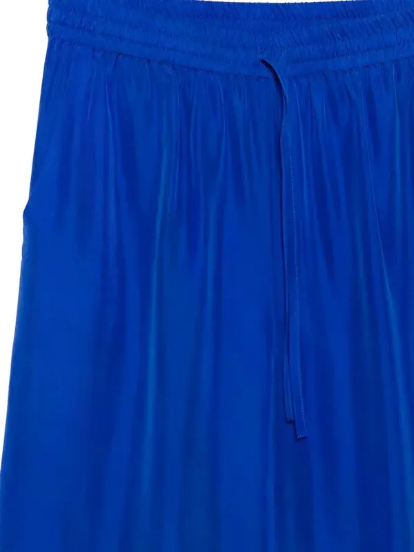 P.a.r.o.s.h Saxon Drawstring Palazzo Pants - Blue