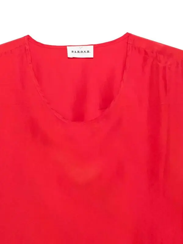P.a.r.o.s.h Saxon Short-sleeve Blouse - Red