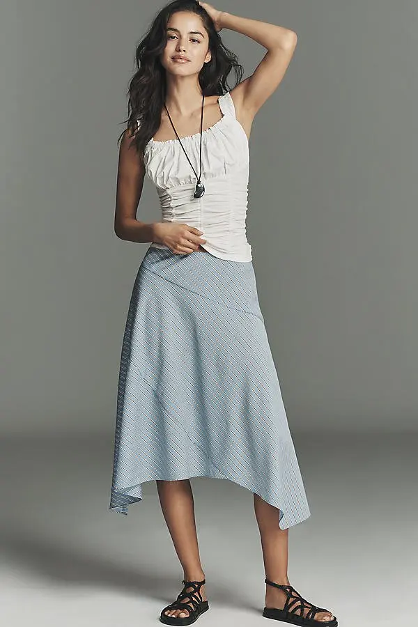 Maeve Ruched Cami - White