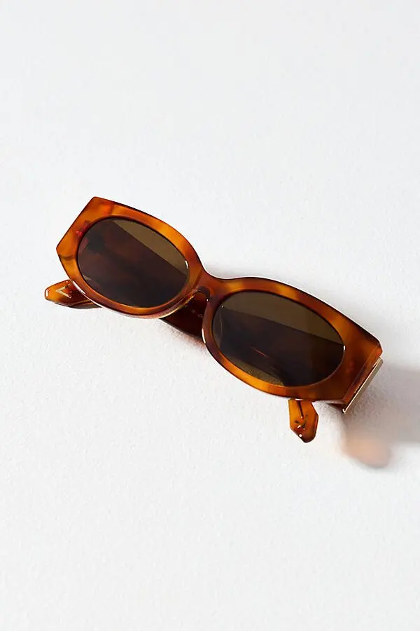 Varley Lambeth Oval Sunglasses - Bright Classic Tortoise