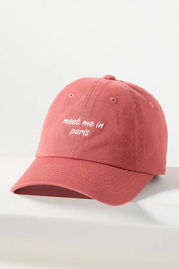 Anthropologie Paris Baseball Cap - Nantucket Red
