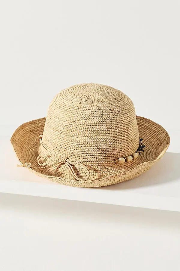 Anthropologie Roffe Raffia Hat