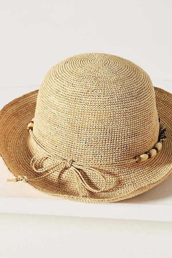 Anthropologie Roffe Raffia Hat