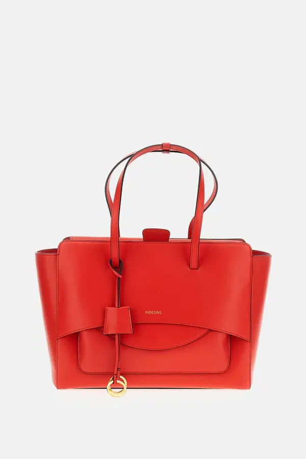 HIDESINS Large Flap Shoulder Bag - Red