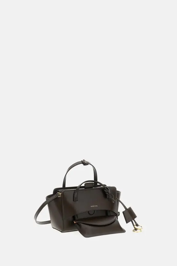 HIDESINS Leather Crossbody Bag With Integrated Handle Pocket