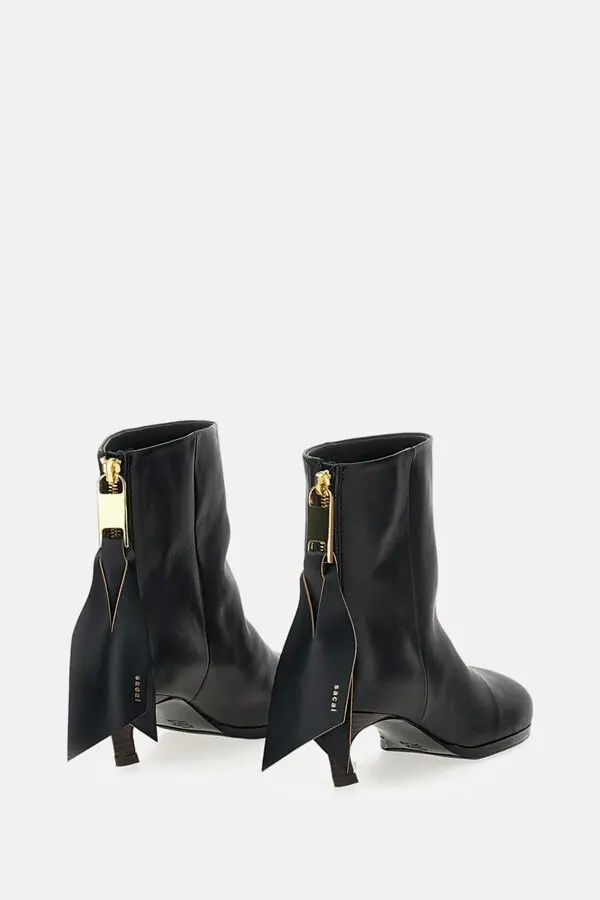 Sacai Leather Ankle Boot