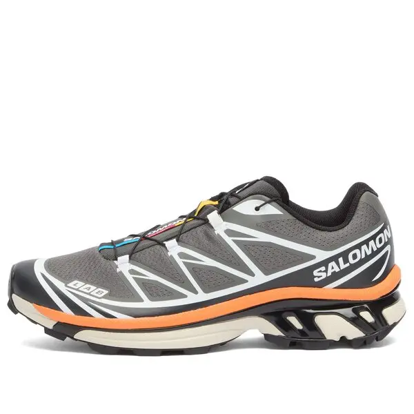 SALOMON Xt-6 Athletic Sneakers - Pewter/black/turmeric