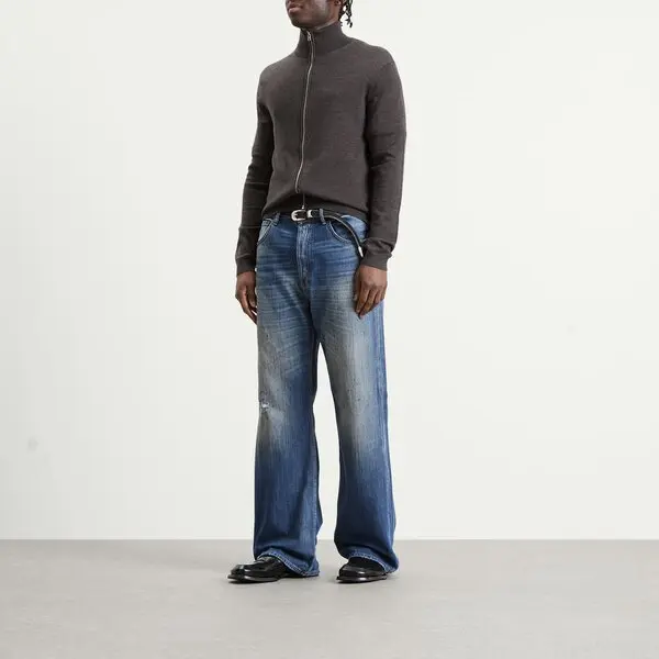 Acne Studios Merino Wool Zip-through Knit