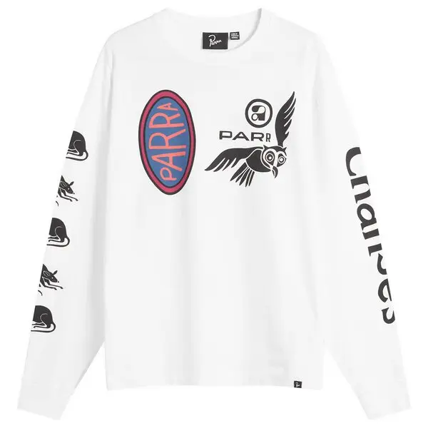 PARRA Team Changes Long Sleeve T-shirt - White